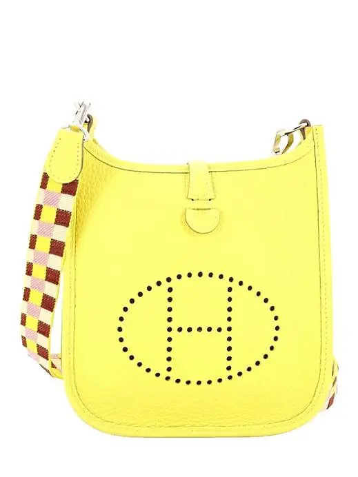 Hermès Tpm Evelyne Bag Gen Iii Clemence - Yellow