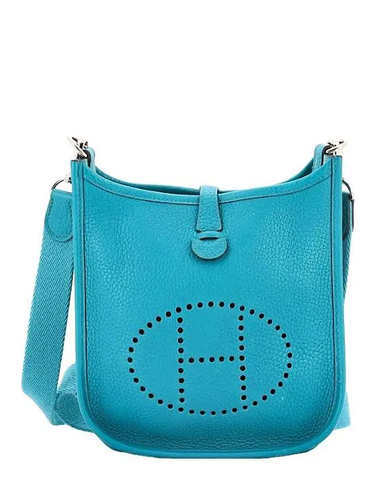 Hermès Tpm Evelyne Bag Gen Iii Clemence - Blue