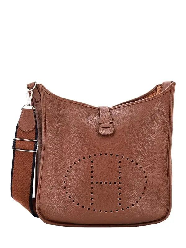 Hermès Gm Evelyne Bag Gen Iii Clemence - Brown