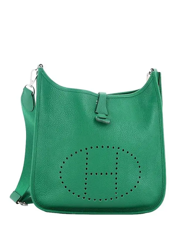 Hermès Pm Evelyne Bag Gen Iii Clemence - Green
