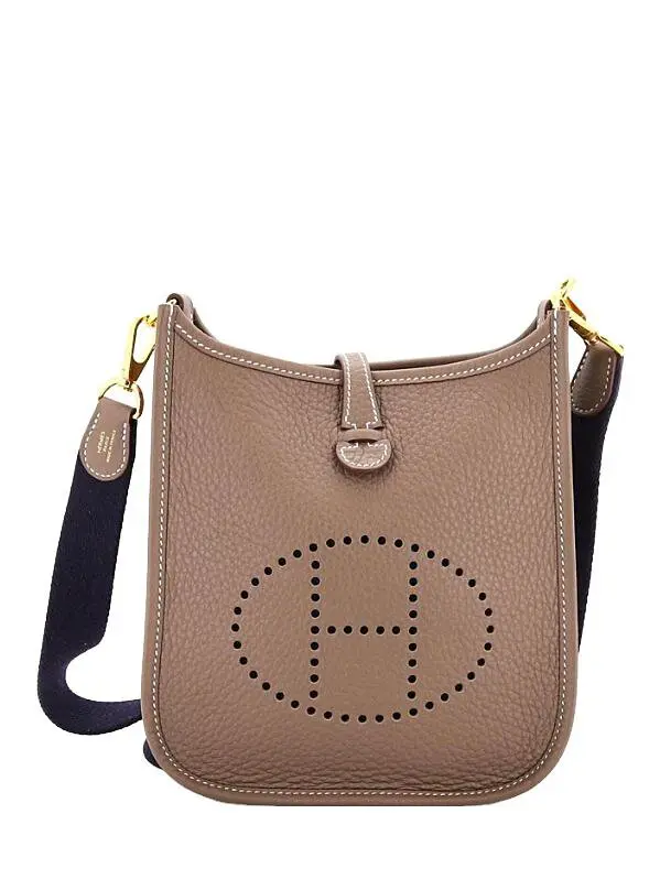 Hermès Tpm Evelyne Bag Gen Iii Clemence - Gray