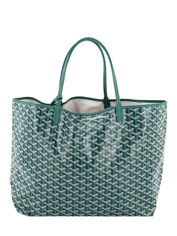 Goyard Gm Saint Louis Tote Coated Canvas - Green