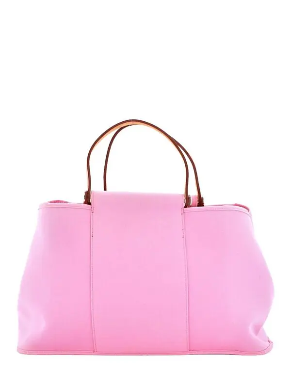 Hermès 39 Cabag Elan Toile And Leather Tote - Pink
