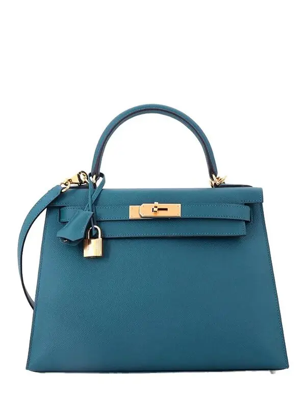 Hermès Kelly 28 Handbag - Vert Bosphore