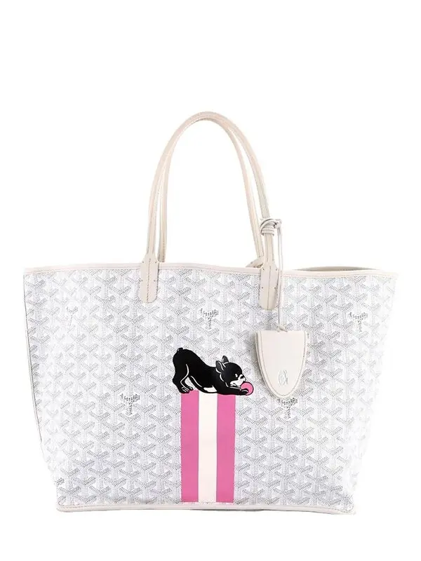 Goyard Anjou Pm Reversible Tote Printed Coated Canvas - White
