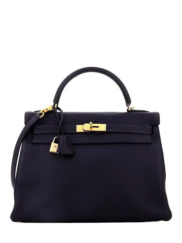 Hermès Kelly 32 Handbag - Bleu Marine