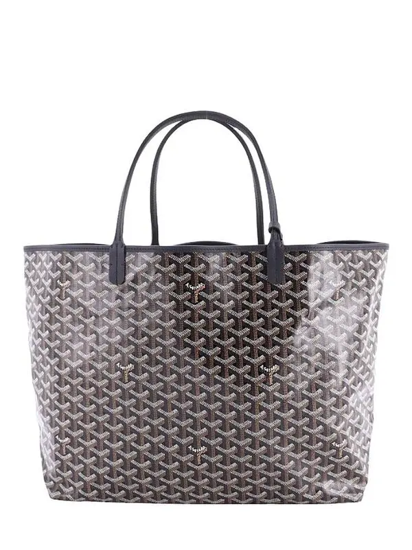Goyard Gm Saint Louis Tote Coated Canvas - Black