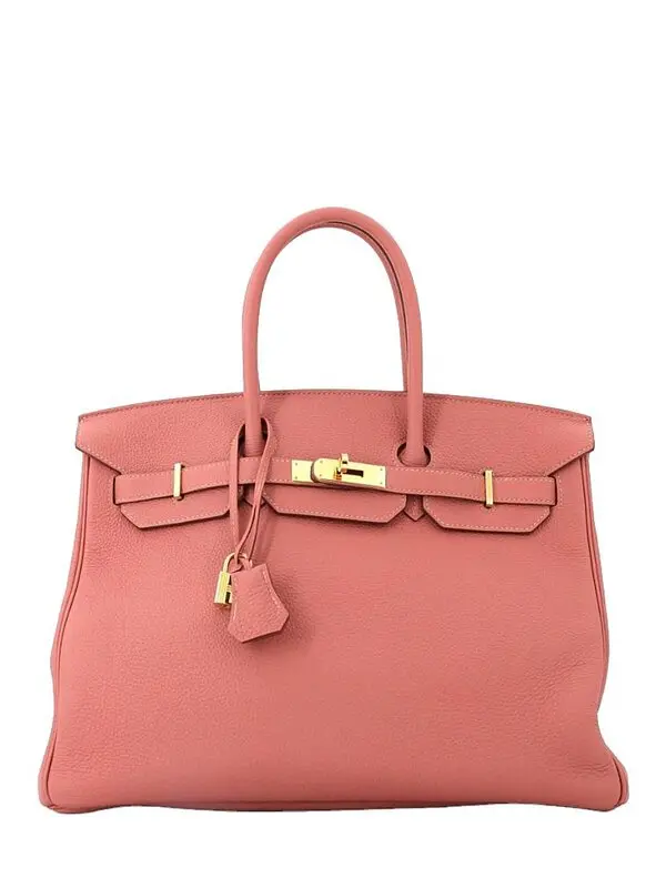 Hermès Birkin 35 Handbag With Gold Hardware - Rosy