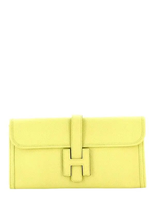 Hermès Pm Jige Clutch Epsom - Yellow
