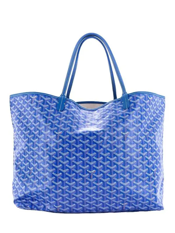 Goyard Gm Saint Louis Tote Coated Canvas - Blue