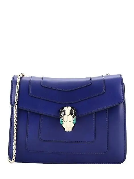BVLGARI Small Serpenti Forever Shoulder Bag - Blue