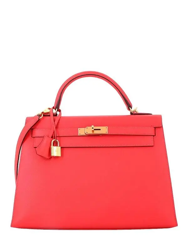Hermès Kelly 32 Handbag - Rouge Pivoine