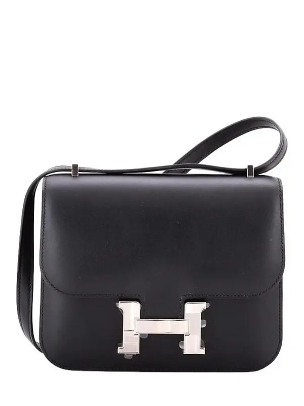 Hermès 18 Studio Constance Bag Monsieur - Black/ Black