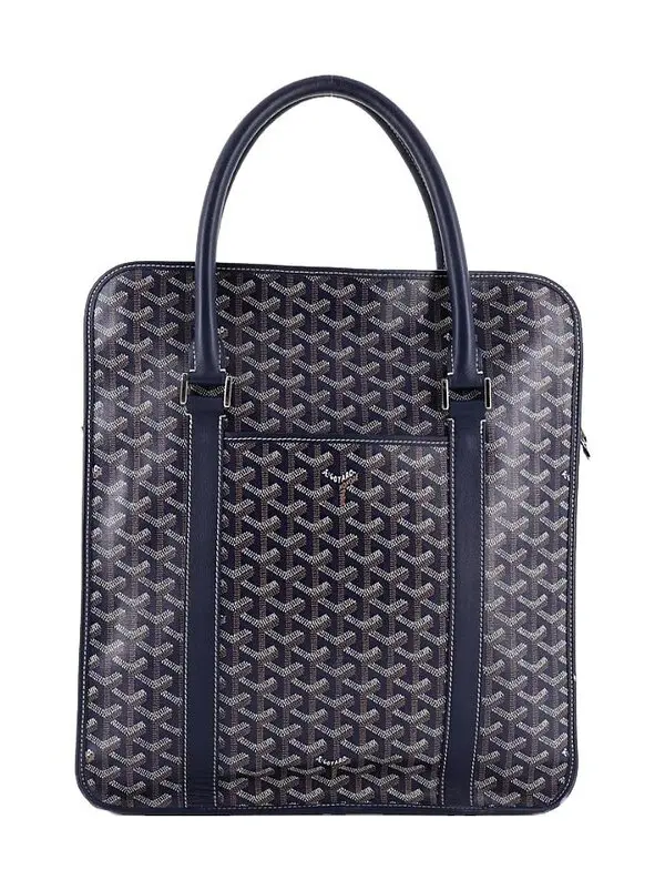 Goyard Bourgogne Bag Coated Canvas - Blue