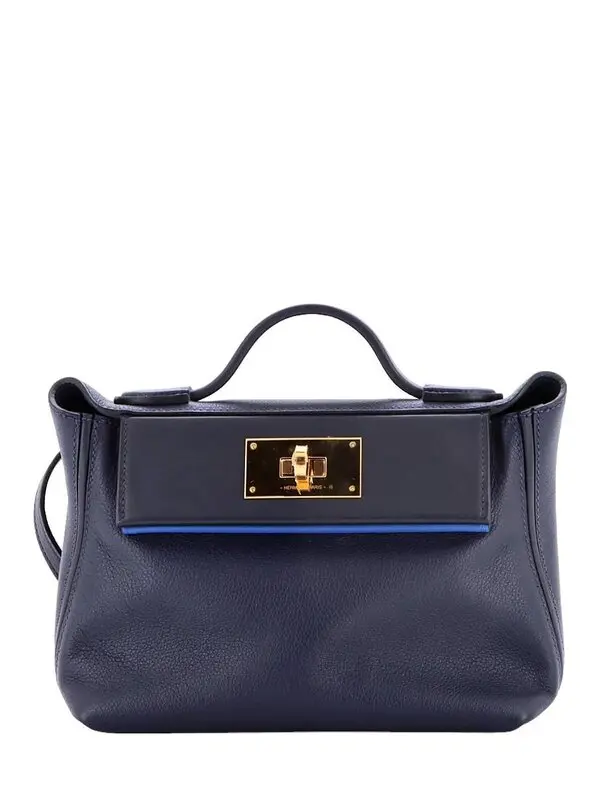 Hermès 21 24/24 Bag Evercolor With Swift - Blue