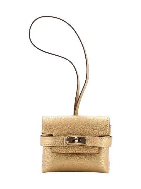 Hermès Kellyfestival Bag Charm Chevre Chamkilight - Gold