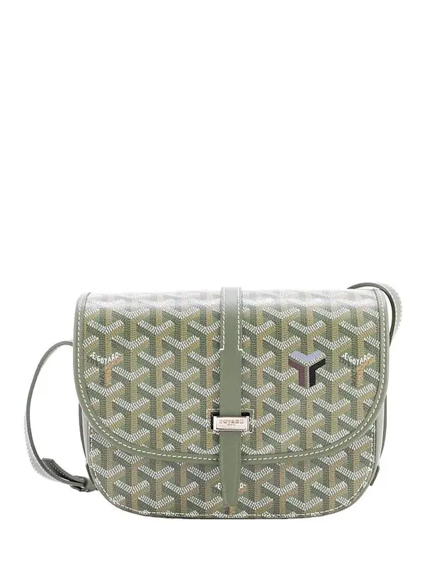 Goyard Pm Belvedere Ii Messenger Bag Coated Canvas - Green