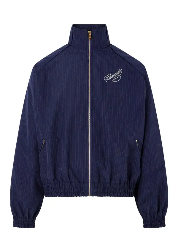 WILLY CHAVARRIA Ruff Rider Logo-embroidered Track Jacket - Blue