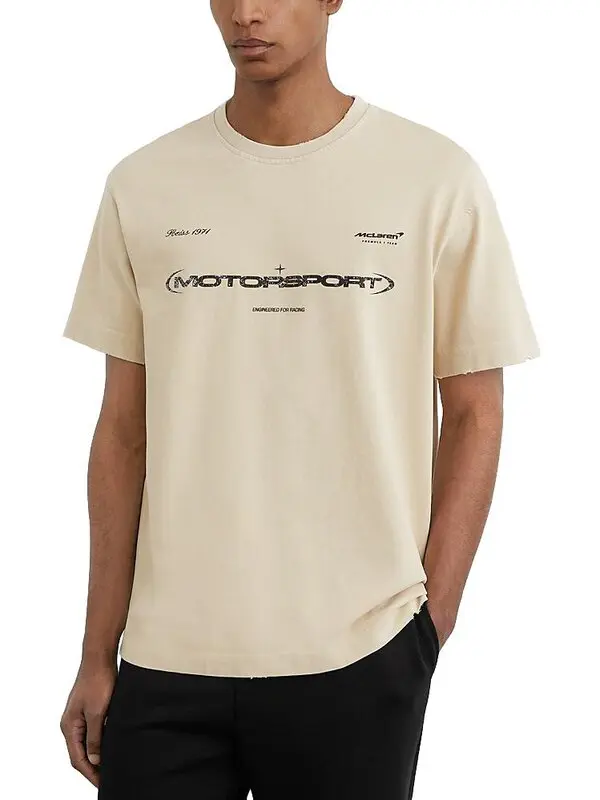 REISS Motorsport Logo Crewneck T-shirt - White