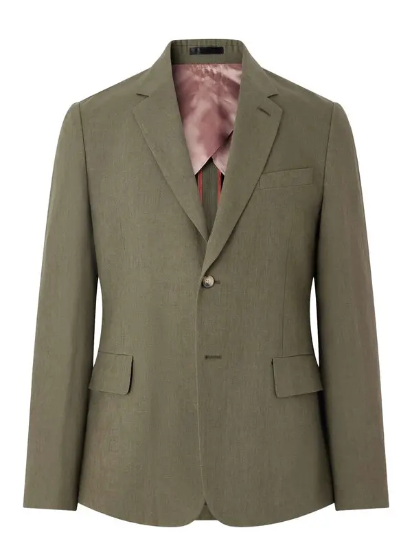Paul Smith Linen Suit Jacket - Green