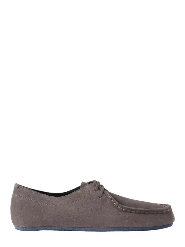JIL SANDER Suede Derby Shoes - Gray