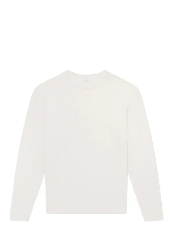 Hartford Linen-jersey T-shirt - Neutrals
