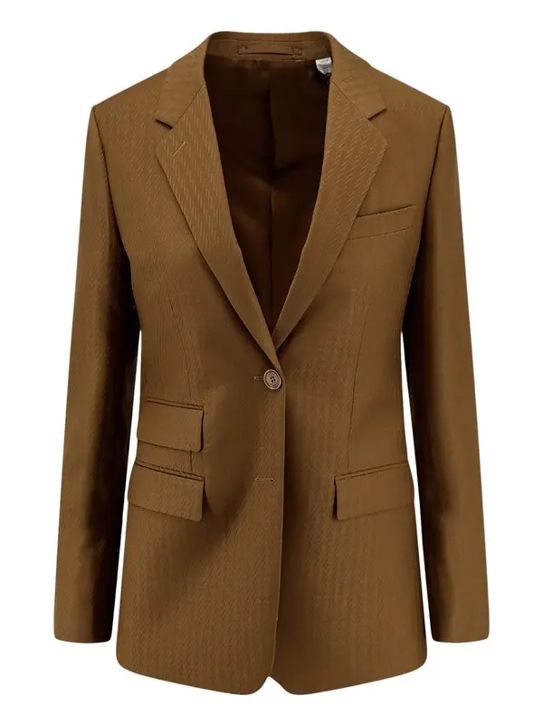Burberry Wool And Mohair Blazer - Brown