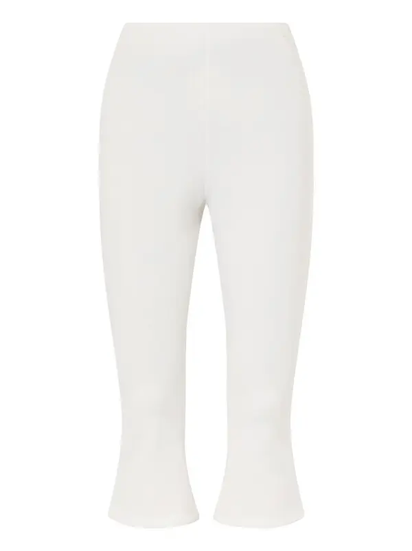 THE PARK Allison Capri Scuba Pants - White