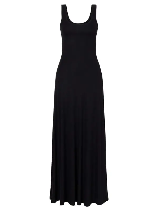 THE PARK Annie Jersey Maxi Dress - Black