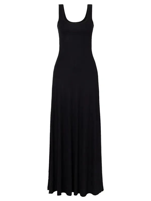 THE PARK Annie Jersey Maxi Dress - Black