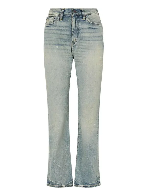 Ralph Lauren Mid-rise Straight-leg Jeans - Light Denim