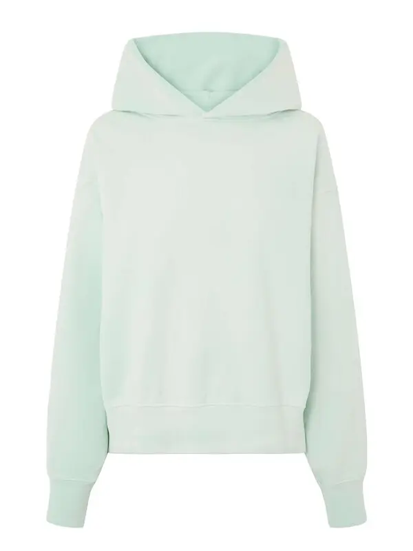 SLVRLAKE Cinch Cotton-jersey Hoodie - Ecru