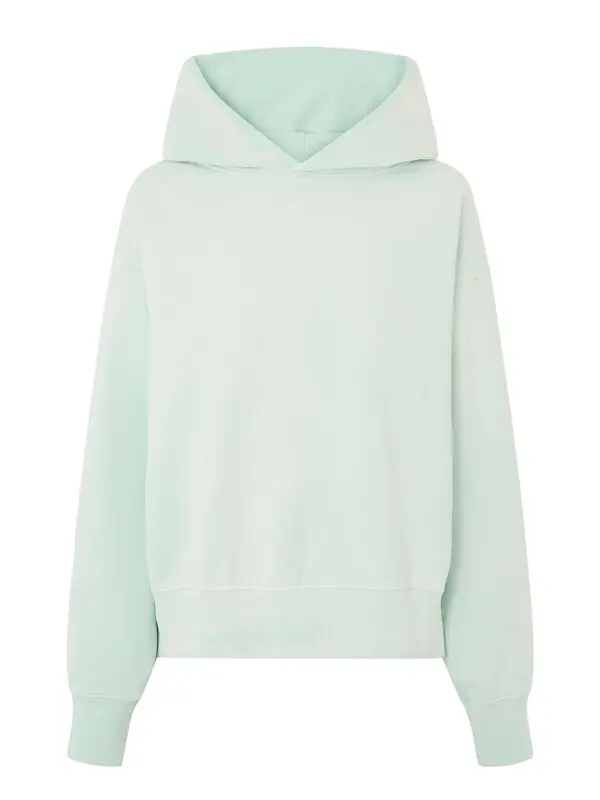 SLVRLAKE Cinch Cotton-jersey Hoodie - Green