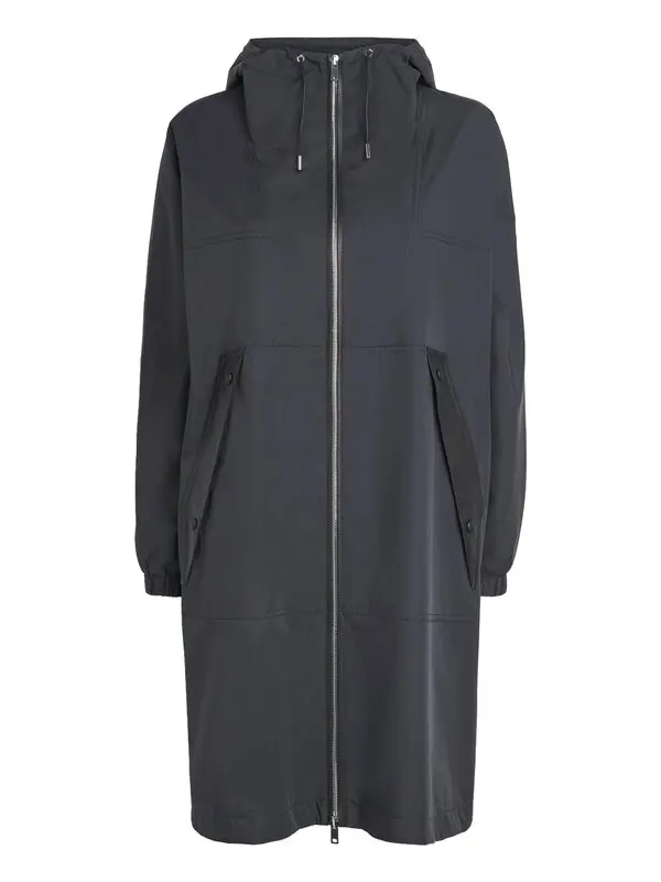 YVES SALOMON Waterproof Hooded Parka - Black