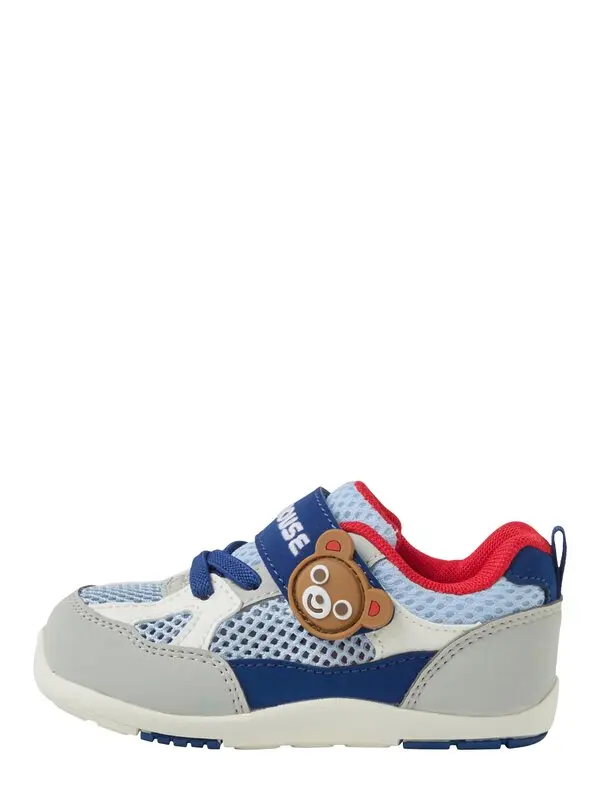 MIKI HOUSE Bear Appliqué Sneakers - Blue