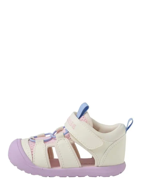 MIKI HOUSE Mesh-panel Velcro Sandals - White
