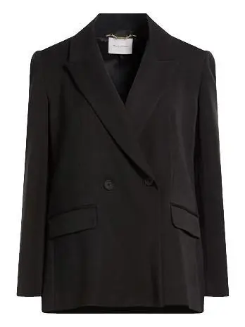 MANILA GRACE Double-breasted Blazer - Black