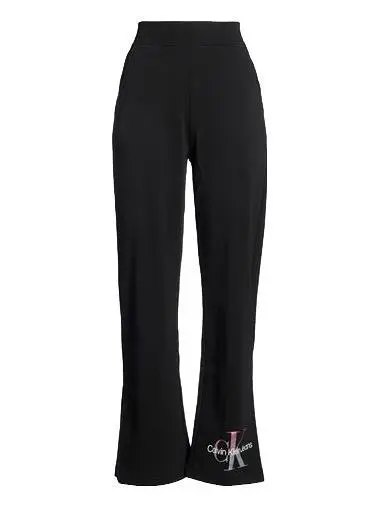 Calvin Klein Cotton French Terry Track Pants With Logo - Black