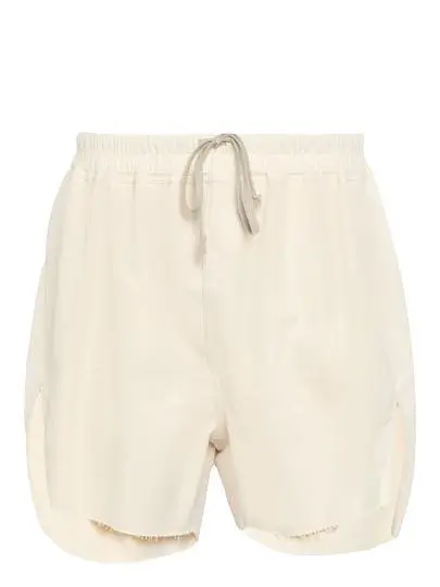Rick Owens Cotton Canvas Casual Shorts - Ivory