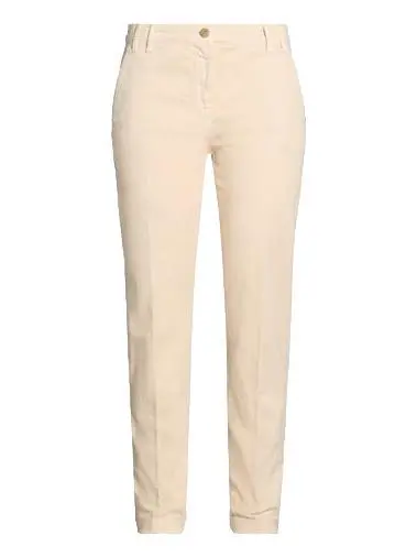 MANILA GRACE Tapered Twill Pants - Beige