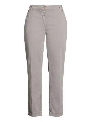 MANILA GRACE Tapered Twill Pants - Grey