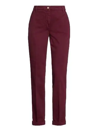 MANILA GRACE Tapered Twill Pants - Red
