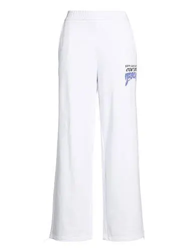 Versace Cotton Blend Track Pants - White