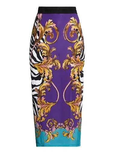 Versace Flared Midi Skirt - Purple