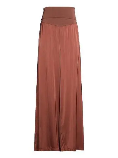 MANILA GRACE Wide Leg Pants - Brown