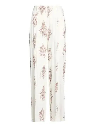 BALLANTYNE Floral-print Wide-leg Pants - White