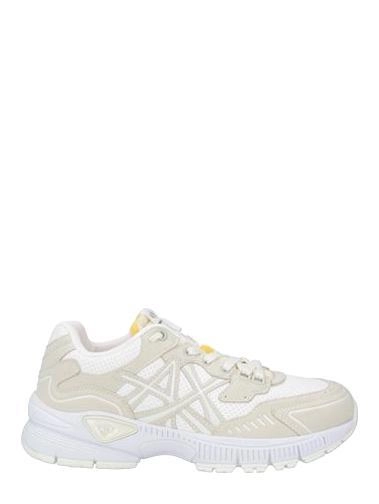 Armani Exchange Low-top Sneakers In Polyester And Polyurethane - Ivory