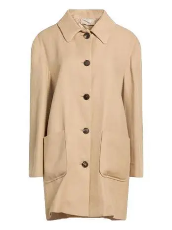 DRUMOHR Overcoat In Virgin Wool And Hemp - Beige