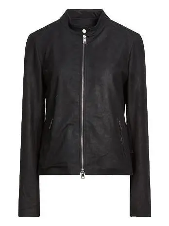 STREET LEATHERS Midnight Leather Biker Jacket - Midnight Blue