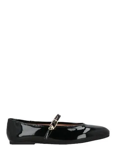 Moschino Leather Ballet Flats - Black